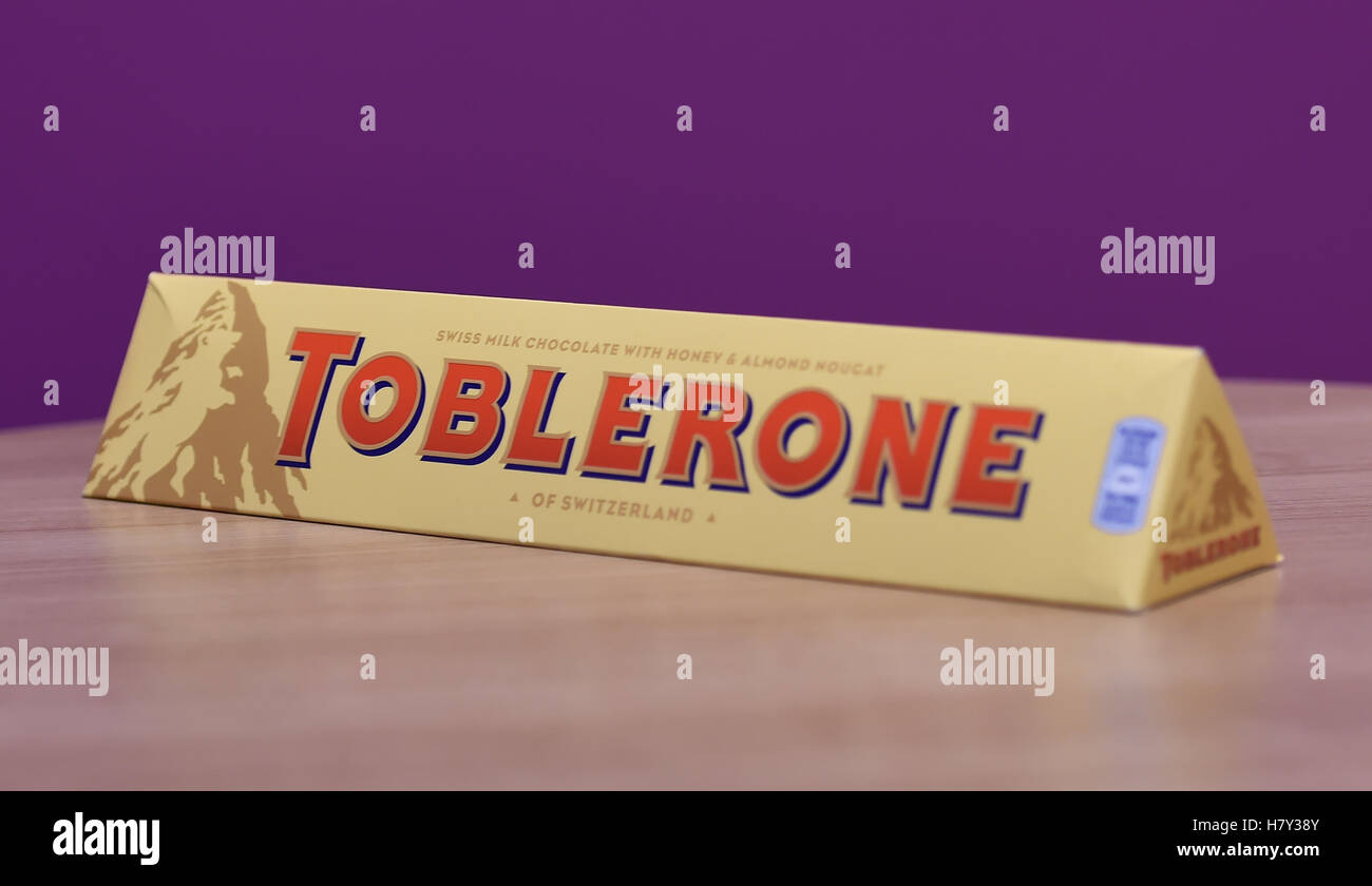 General view of the new Toblerone, as the maker of the famous Swiss ...