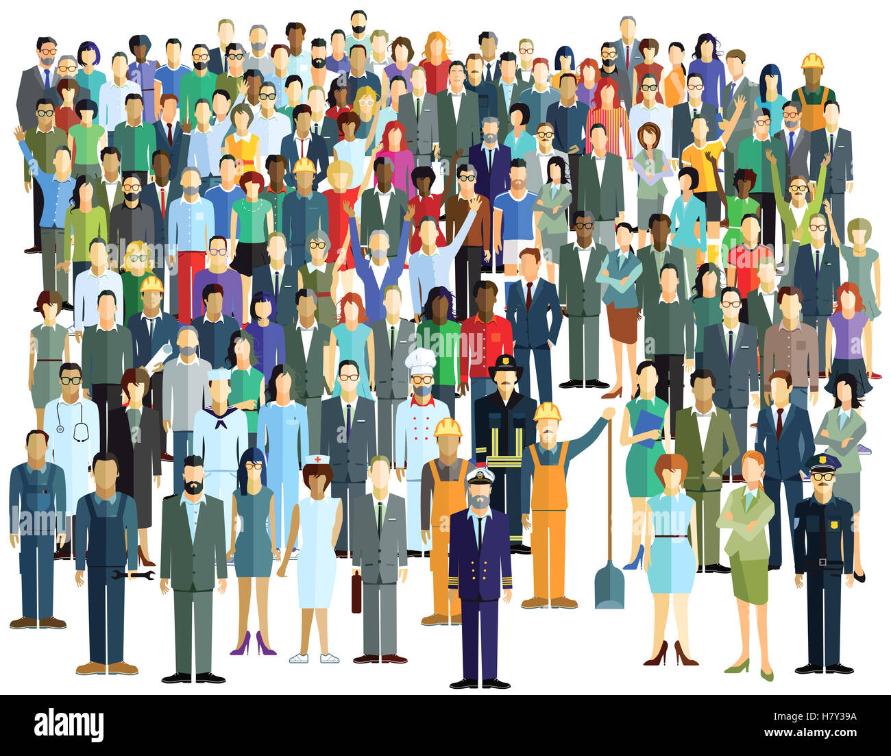 Large crowd hi-res stock photography and images - Alamy