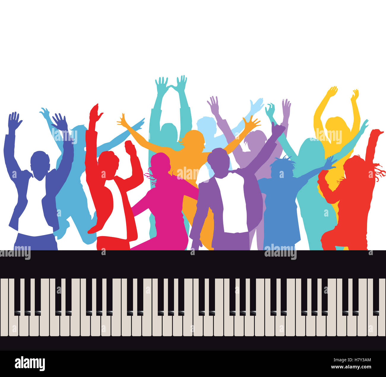 People in a concert Stock Photo - Alamy