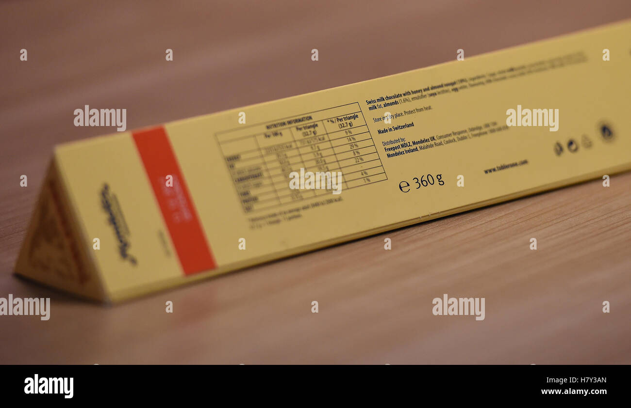 General view of the new Toblerone, as the maker of the famous Swiss ...