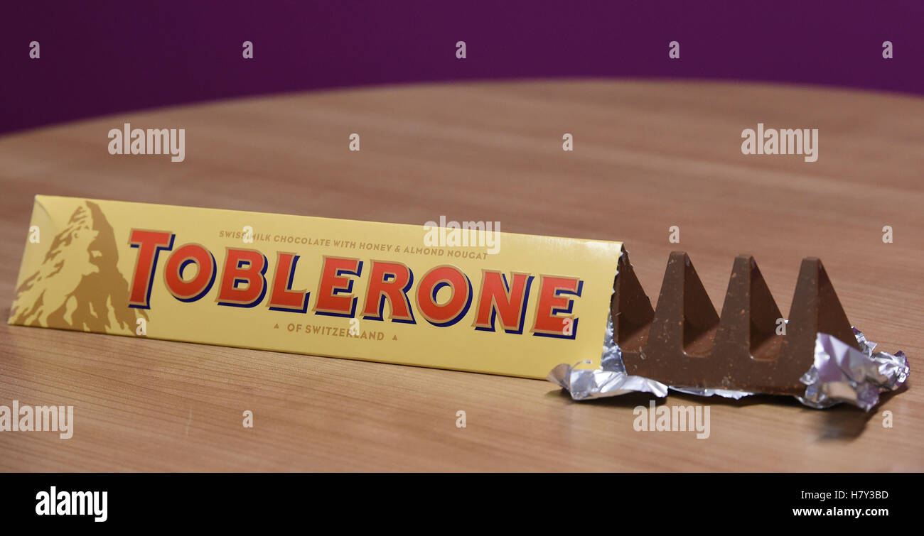 General view of the new Toblerone, as the maker of the famous Swiss ...