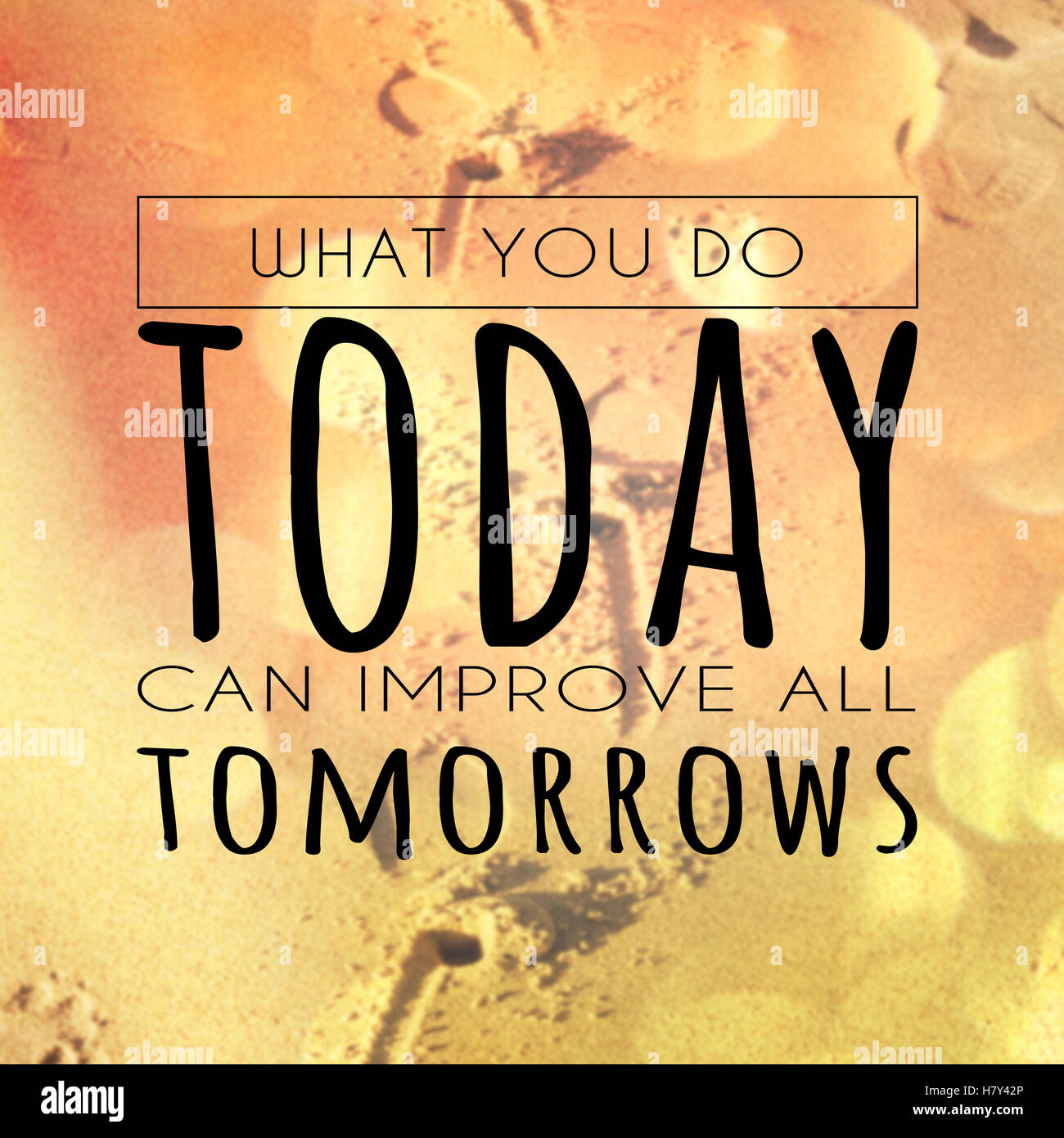 Determination concept with motivational quote about life goals and ...