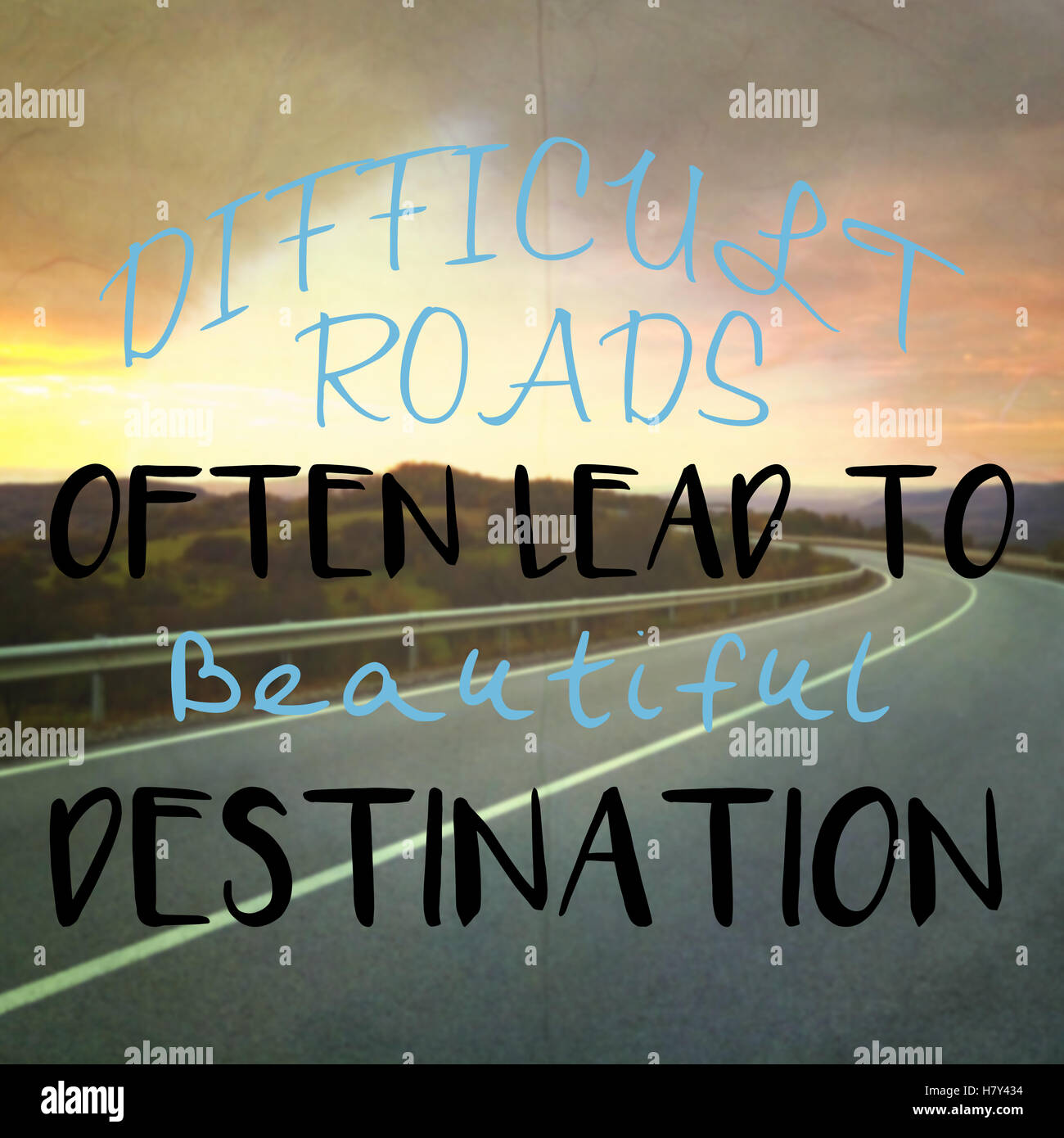 Difficult roads often lead to beautiful destinations quote on roadtrip ...