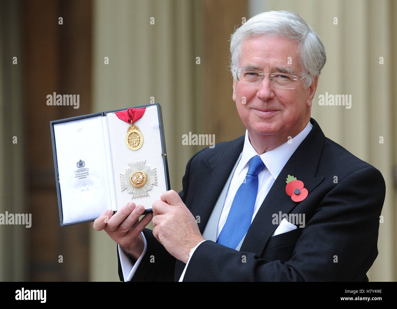 Sir Michael Fallon who received a Knighthood to be Knight Commander of ...