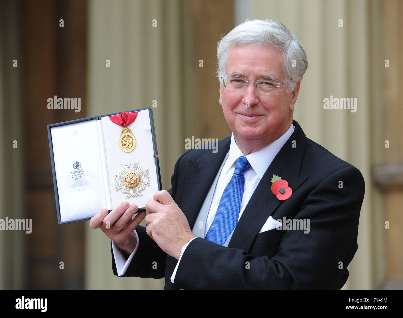 Sir Michael Fallon who received a Knighthood to be Knight Commander of ...