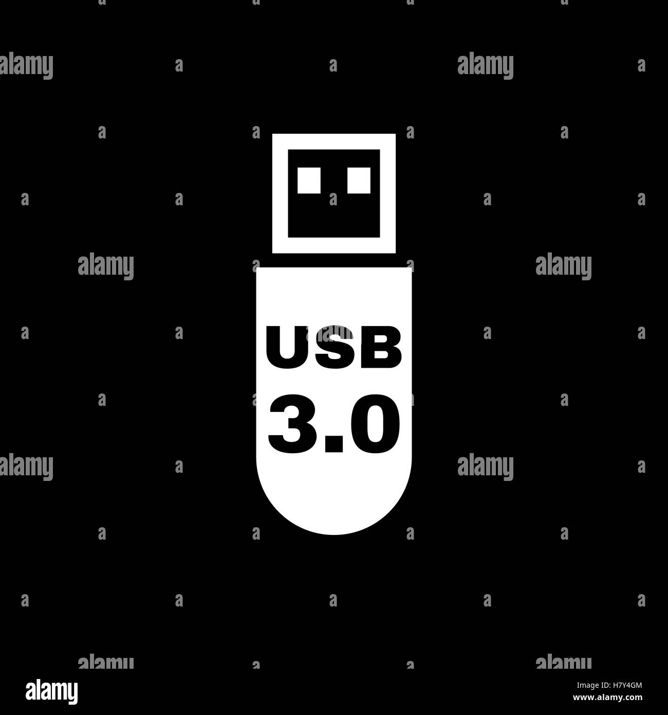 Usb Logo White