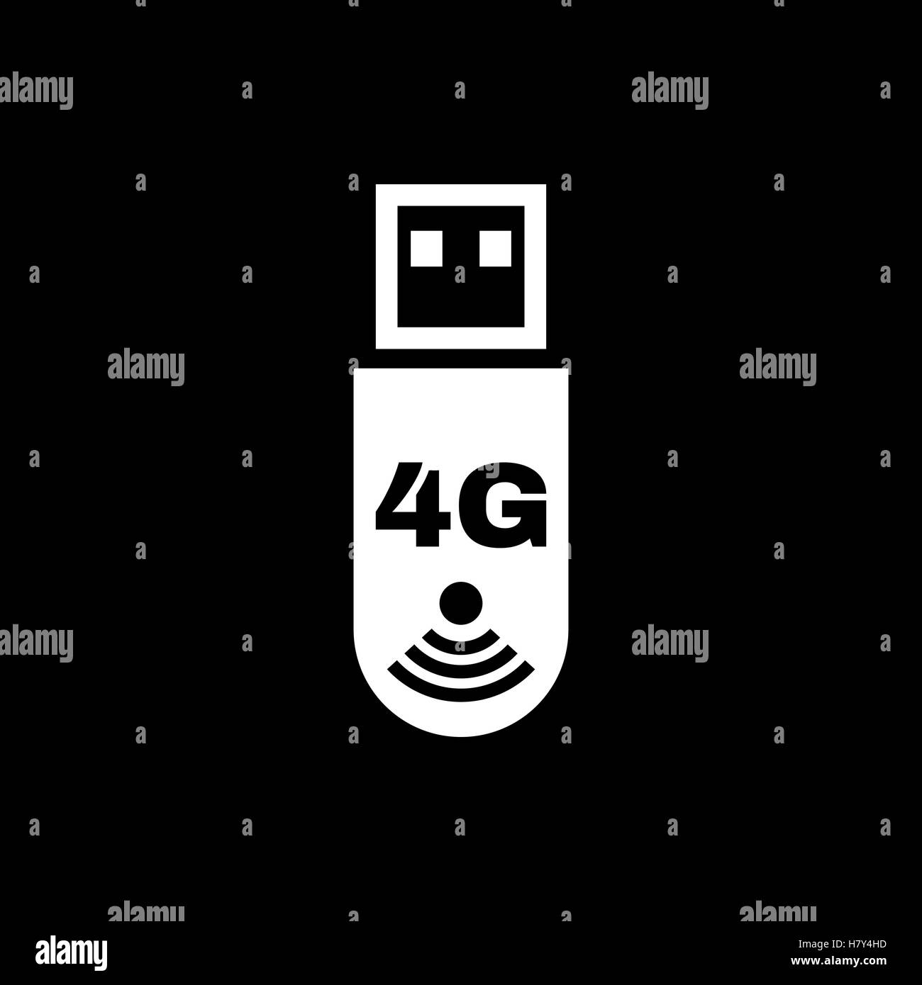 The 4g adapter icon. Transfer and connection, data, 4g symbol. UI. Web ...