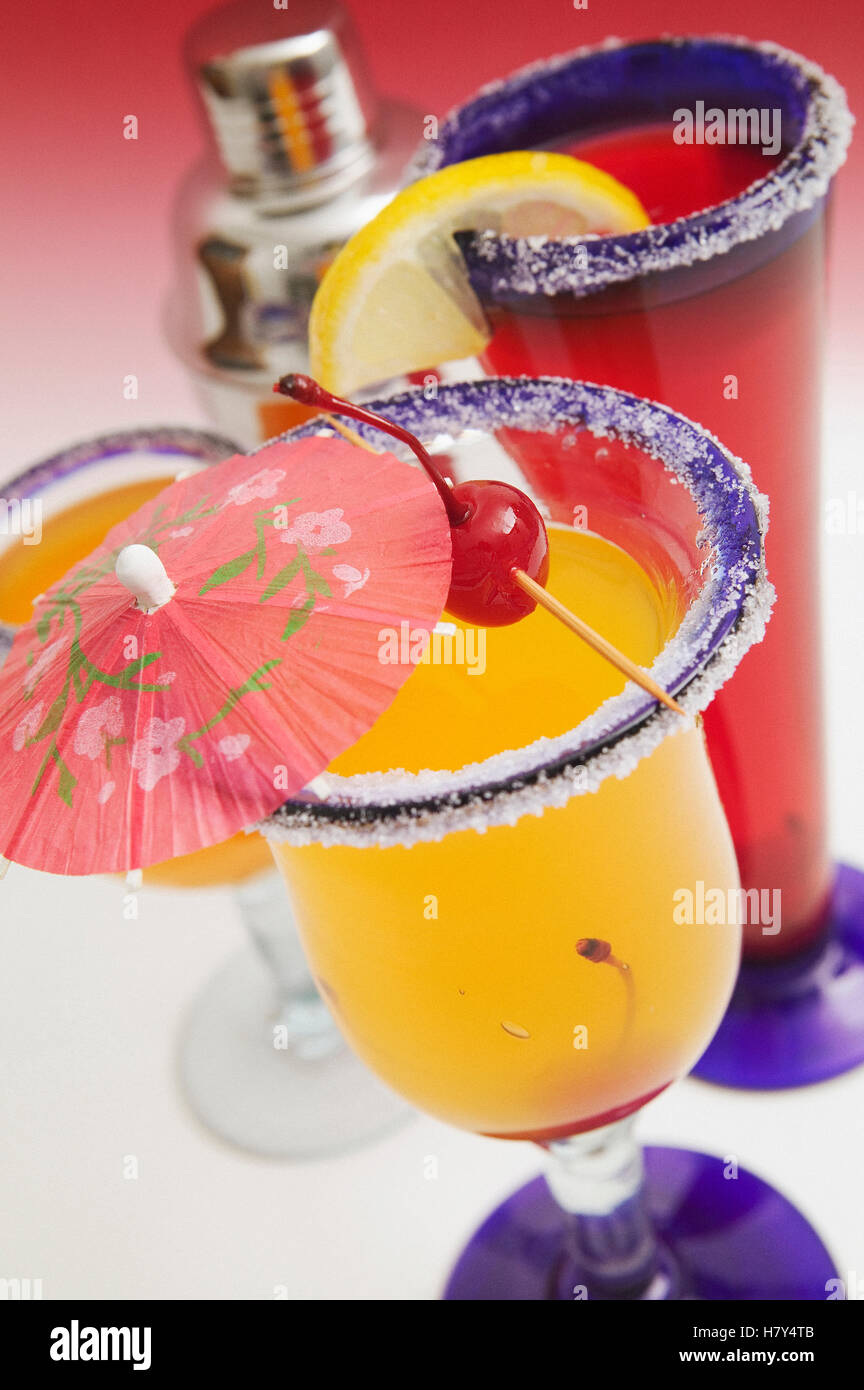 Colorful martini drink Stock Photo - Alamy