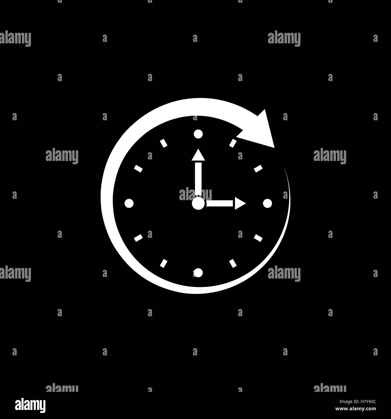Time, clock icon. Time and watch, timer, clock symbol. UI. Web. Logo ...