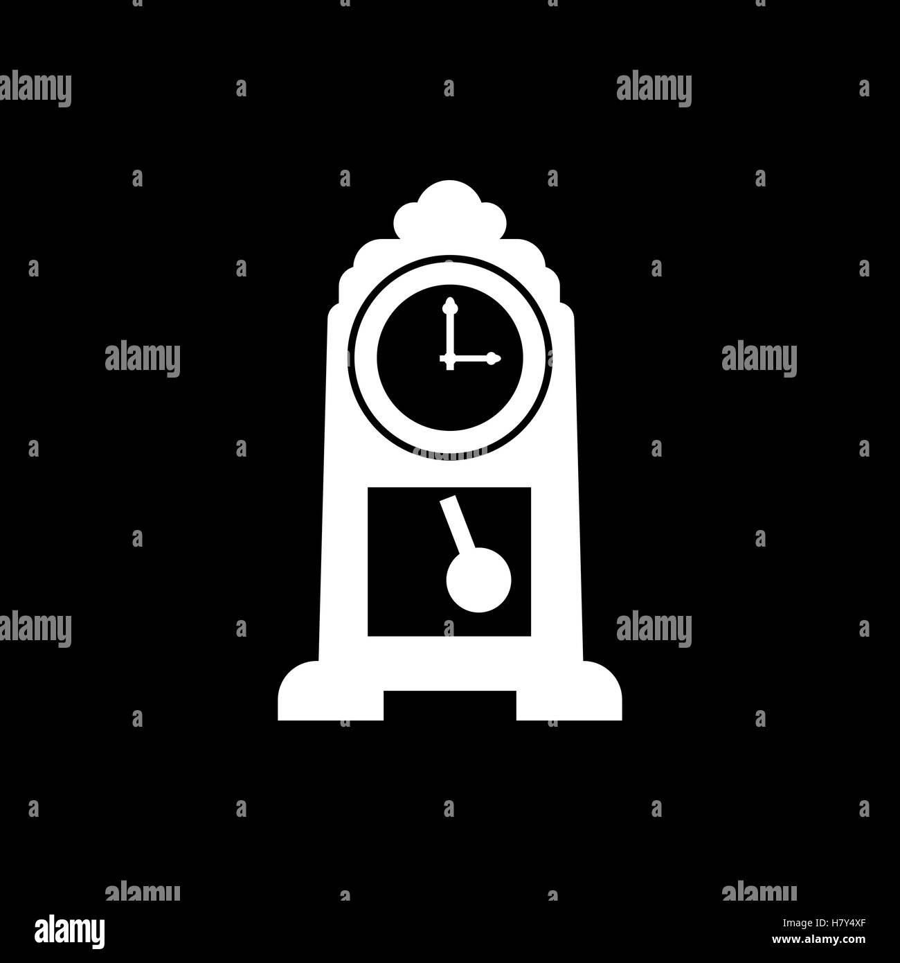 Time, clock icon. Time and watch, timer, clock symbol. UI. Web. Logo ...