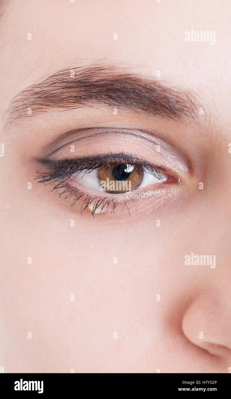 Iris eye close up tear hi-res stock photography and images - Alamy