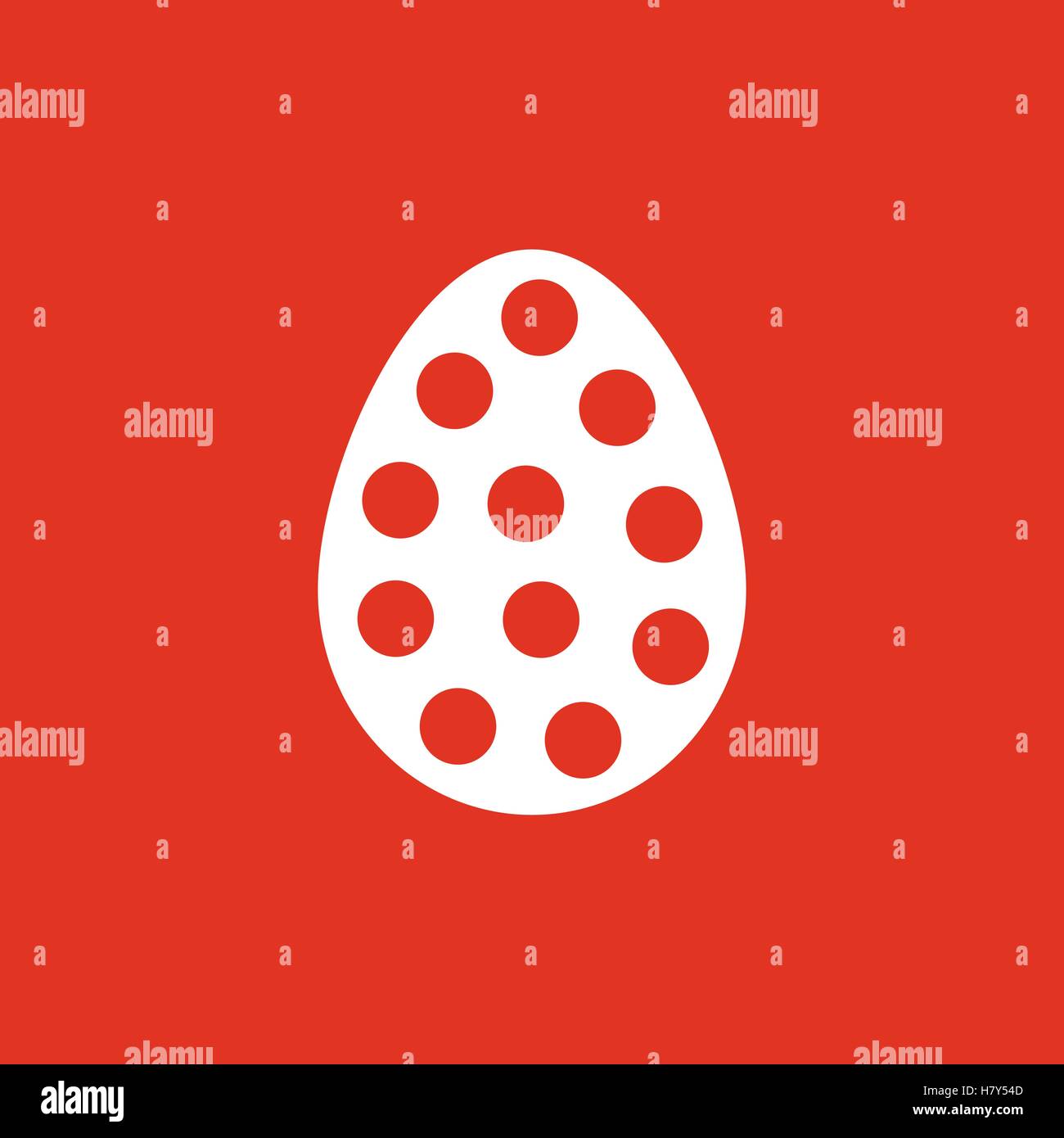 The egg icon. Easter, egg symbol. UI. Web. Logo. Sign Flat design App ...