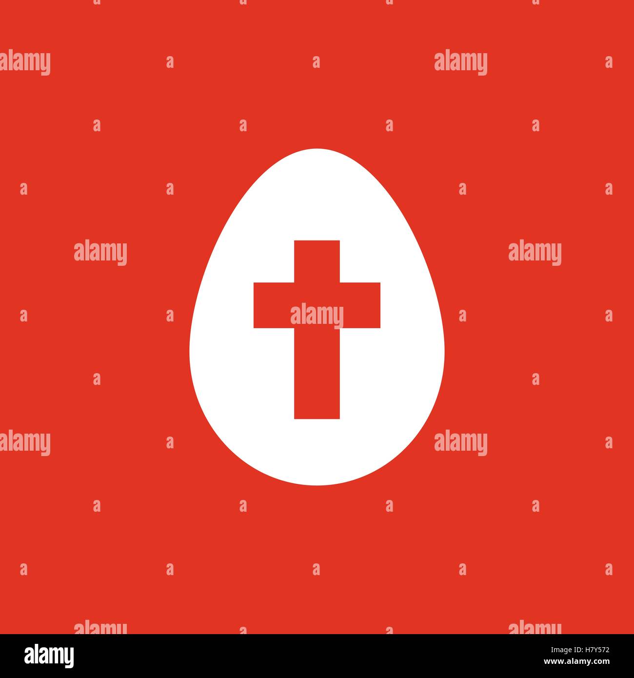 The egg icon. Easter, egg symbol. UI. Web. Logo. Sign Flat design App ...