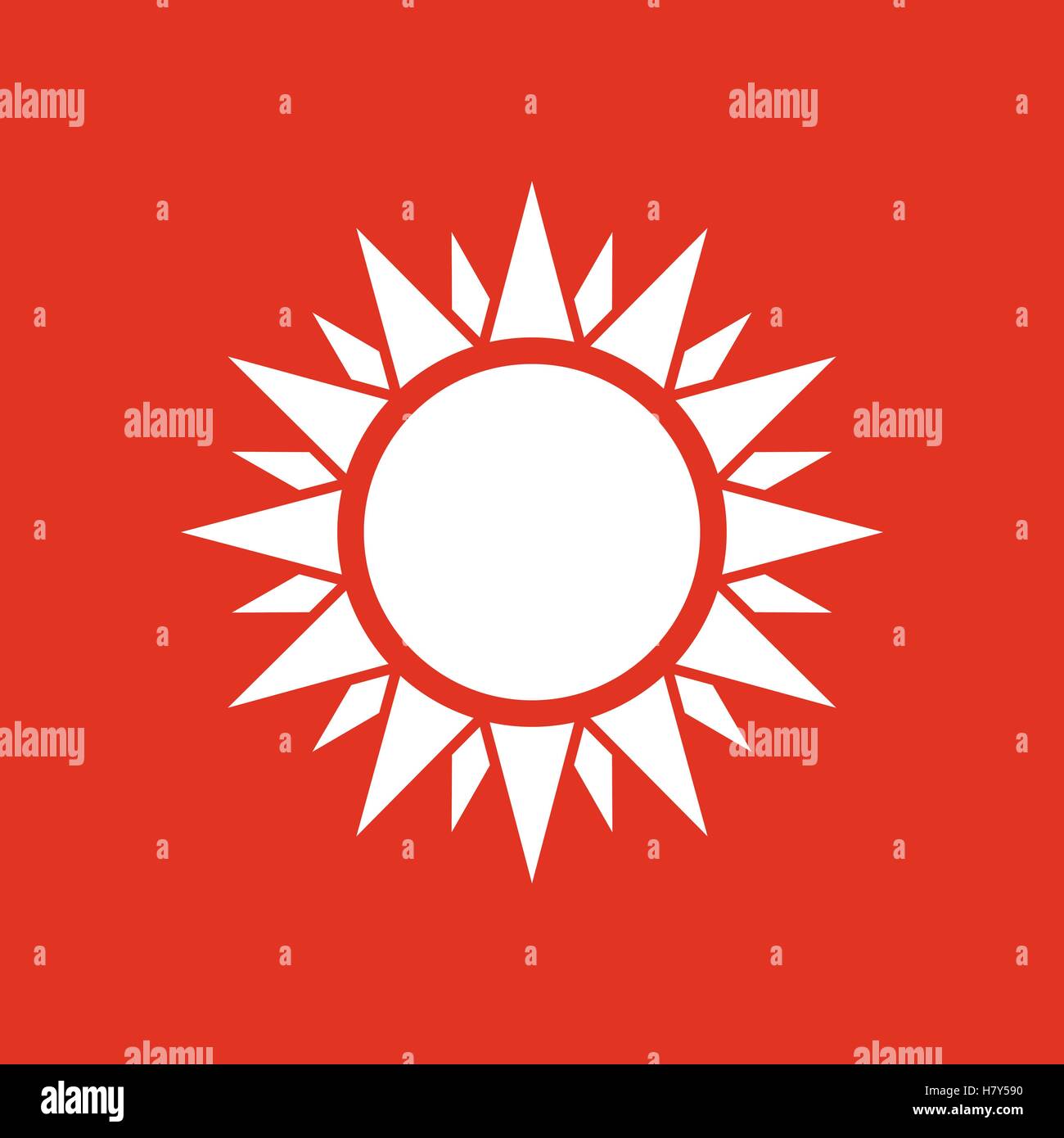 The sunshine icon. Sunrise and sunshine, weather, sun symbol. UI. Web ...