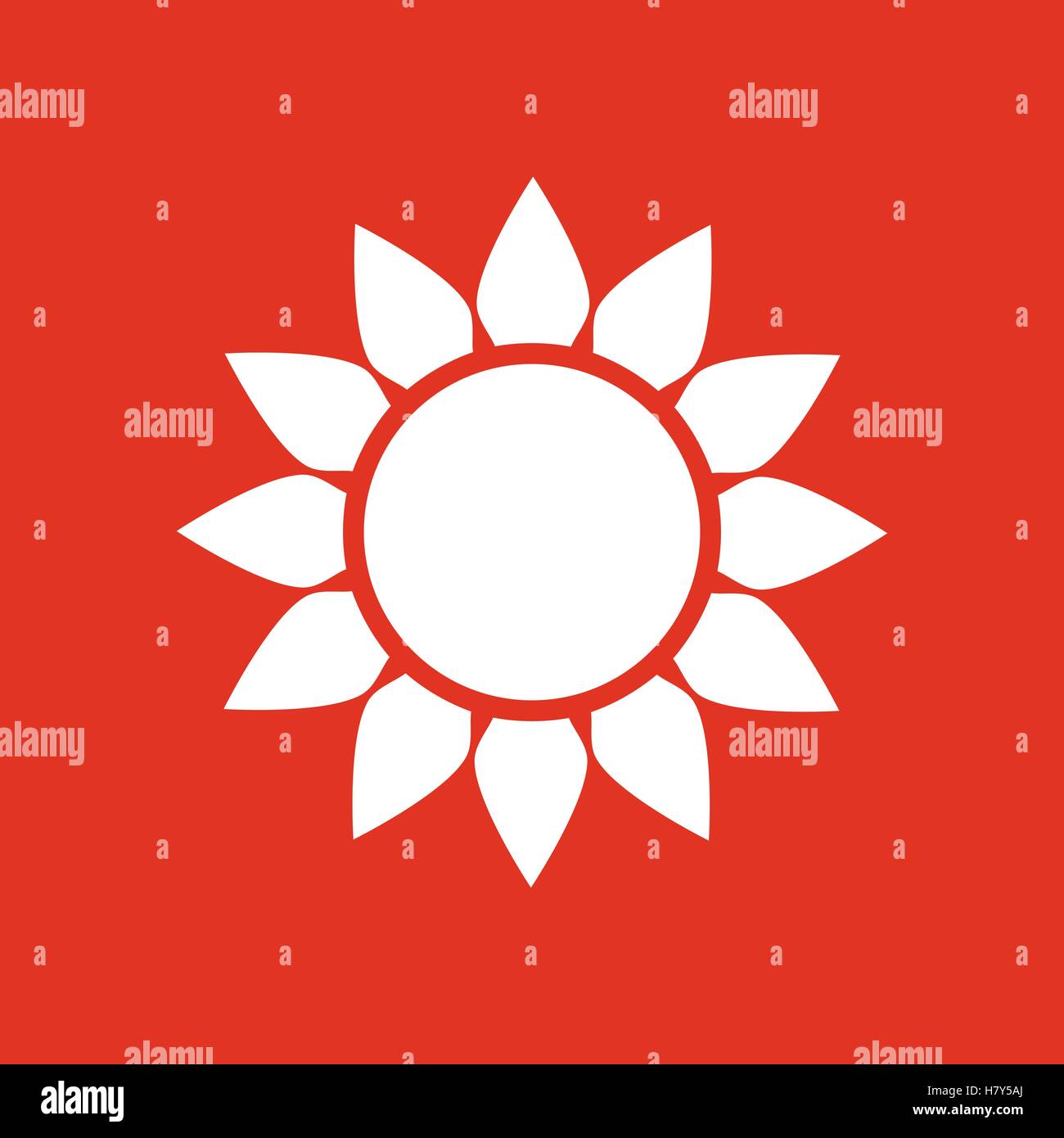 The weather icon. Sunrise and sunshine, weather, sun symbol. UI. Web ...