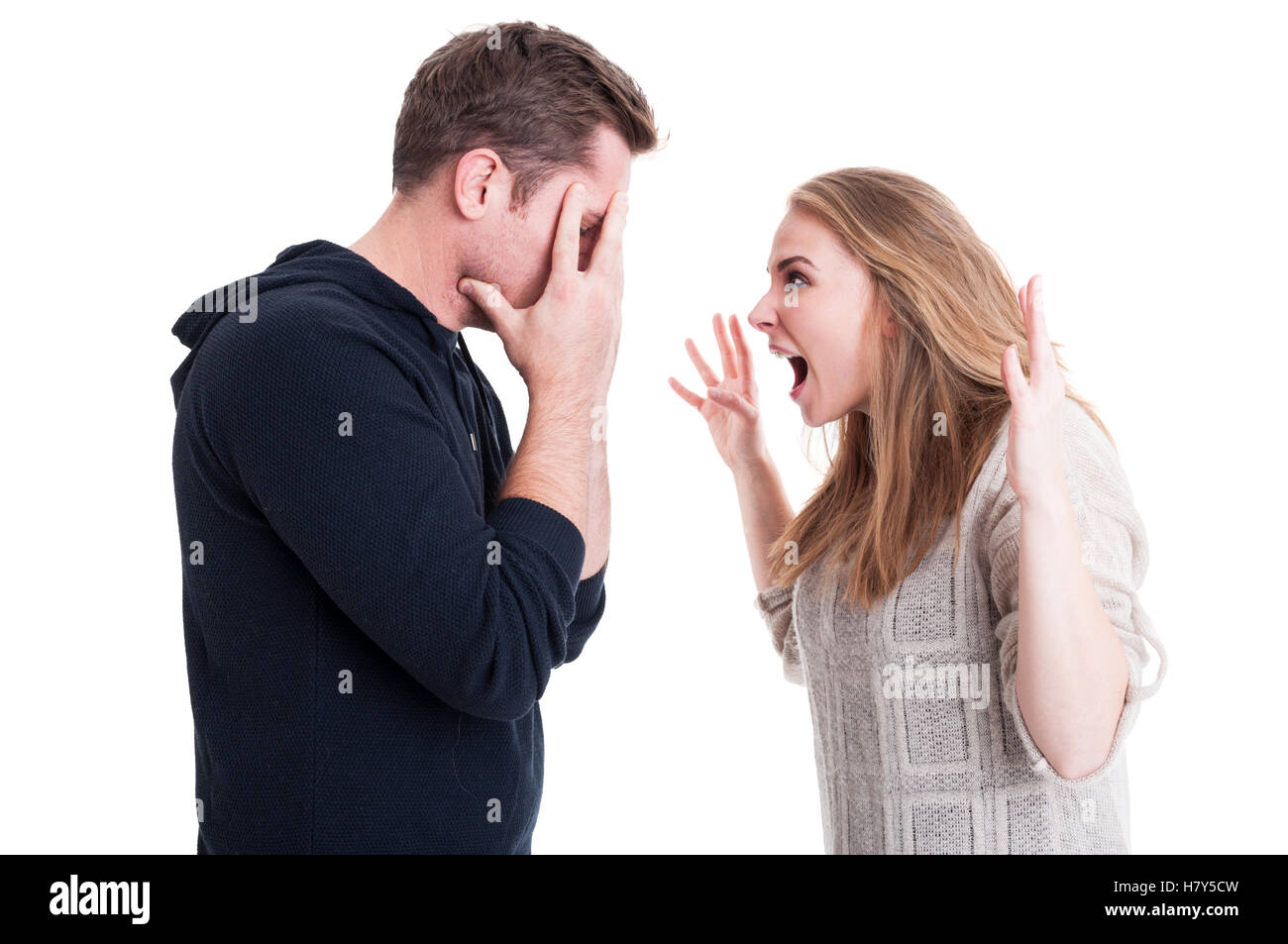 Woman Yelling At Man
