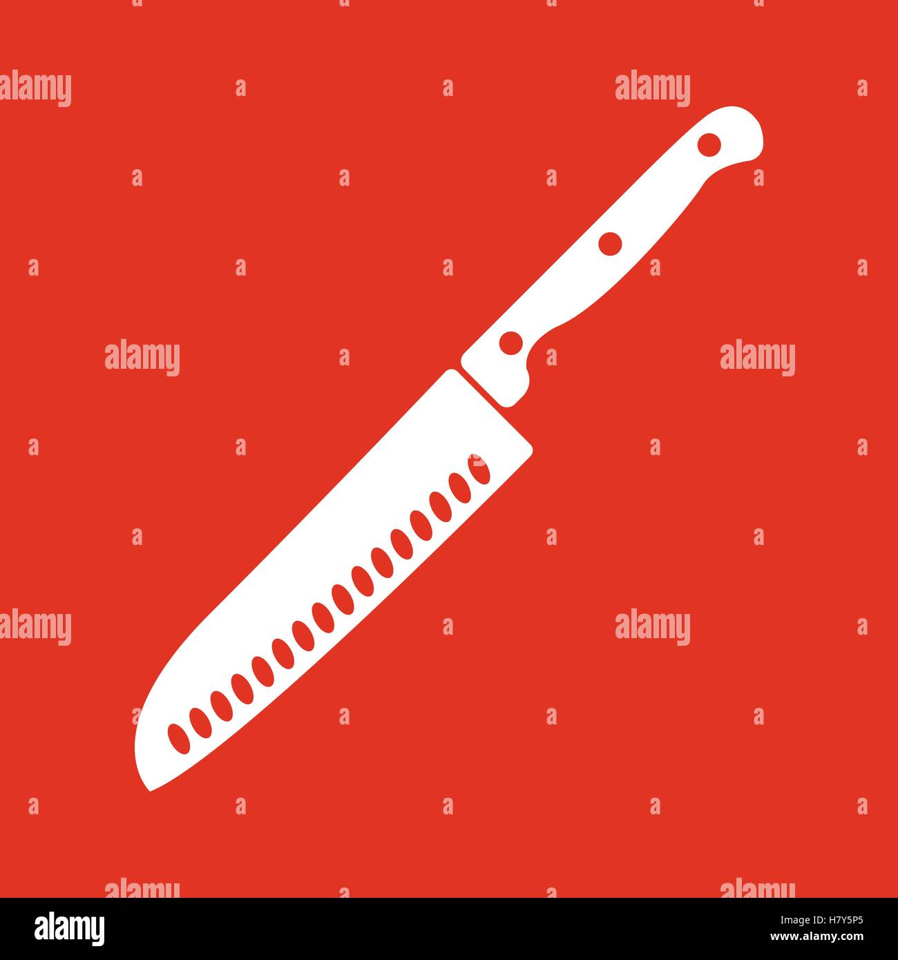 The knife for meat icon. Knife and chef, kitchen symbol.UI. Web. Logo ...