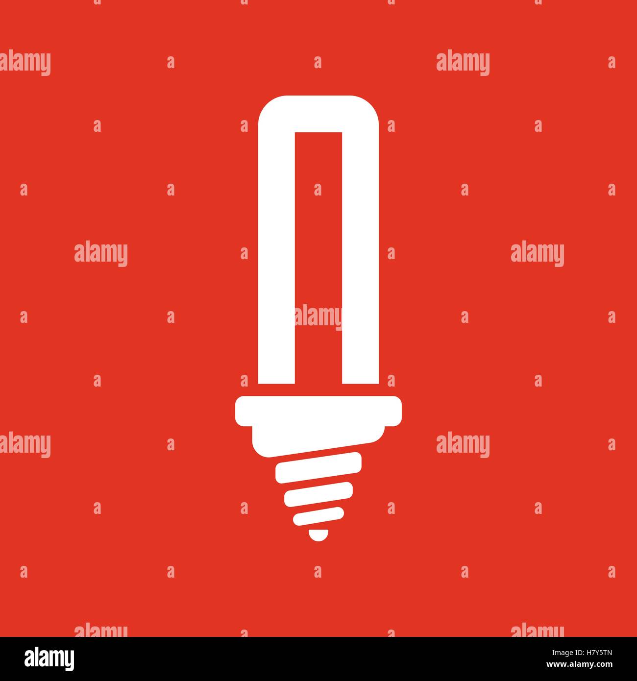 The fluorescent light bulb icon. Lamp and bulb, lightbulb symbol.UI ...