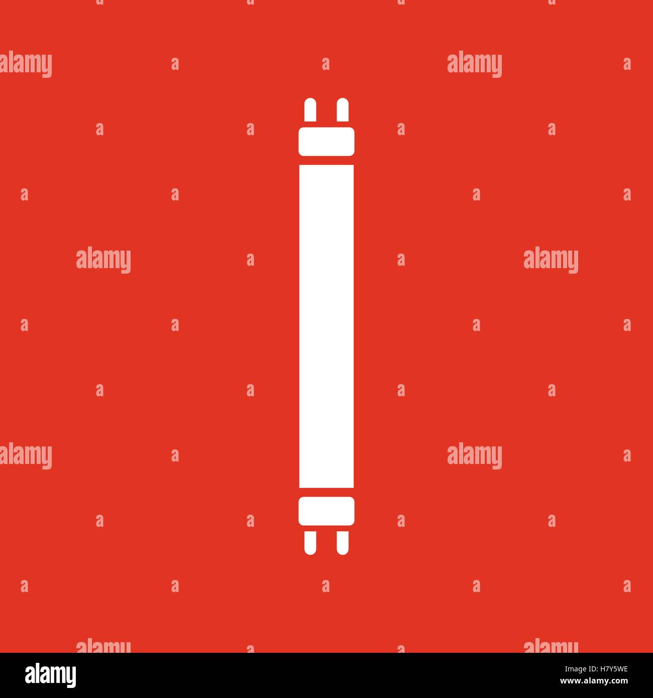 The fluorescent light bulb icon. Lamp and bulb, lightbulb symbol.UI ...