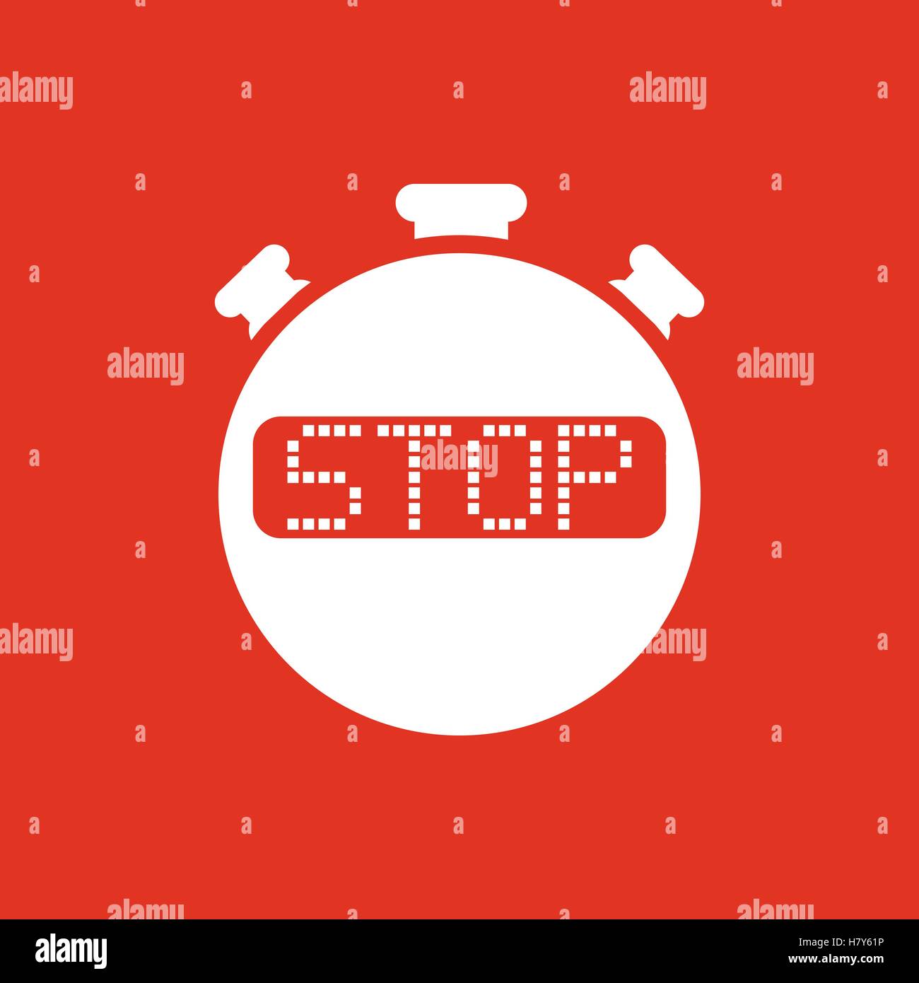 The stop stopwatch icon. Clock and watch, timer, countdown, stopwatch ...