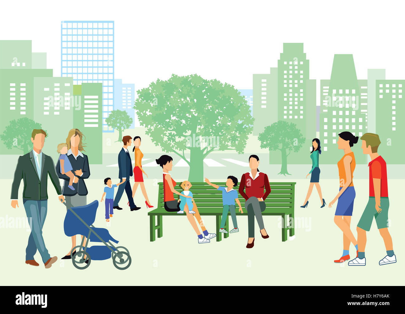 a place in the city Stock Photo - Alamy