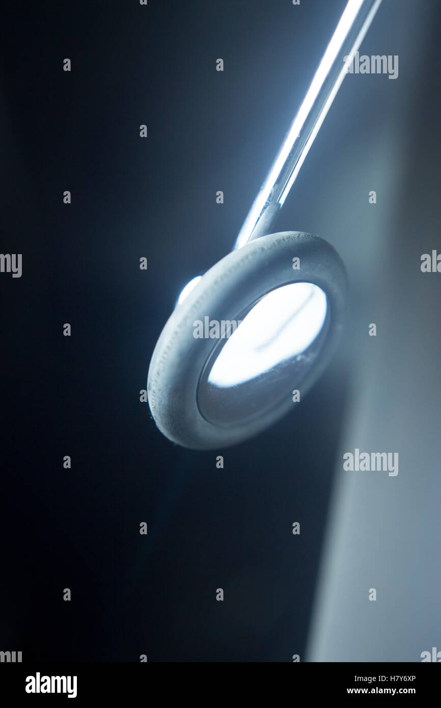 Doctor's reflex hammer tool used to test patient reflexes in knee and ...