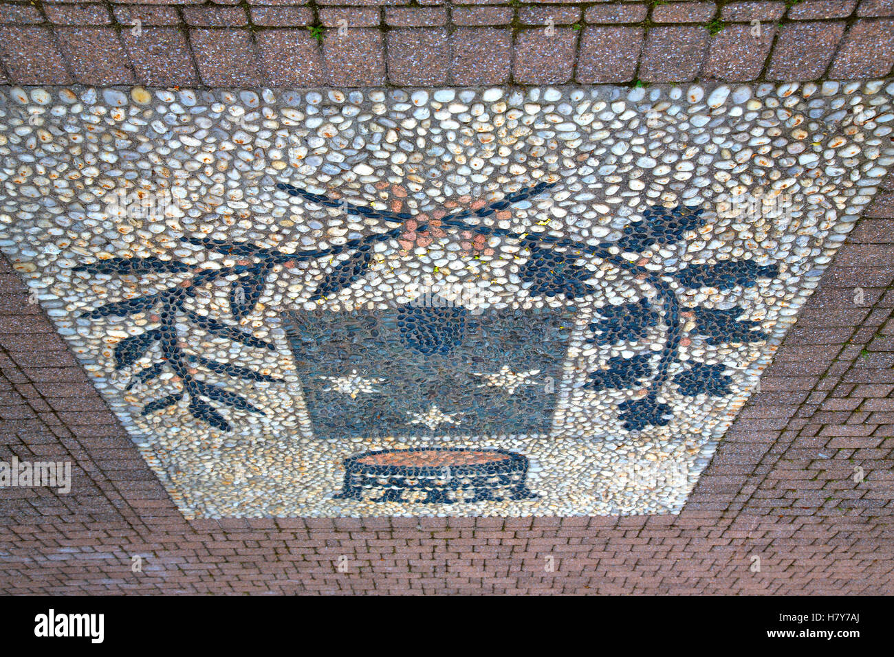 milan in italy old church concrete wall brick the abstract background ...