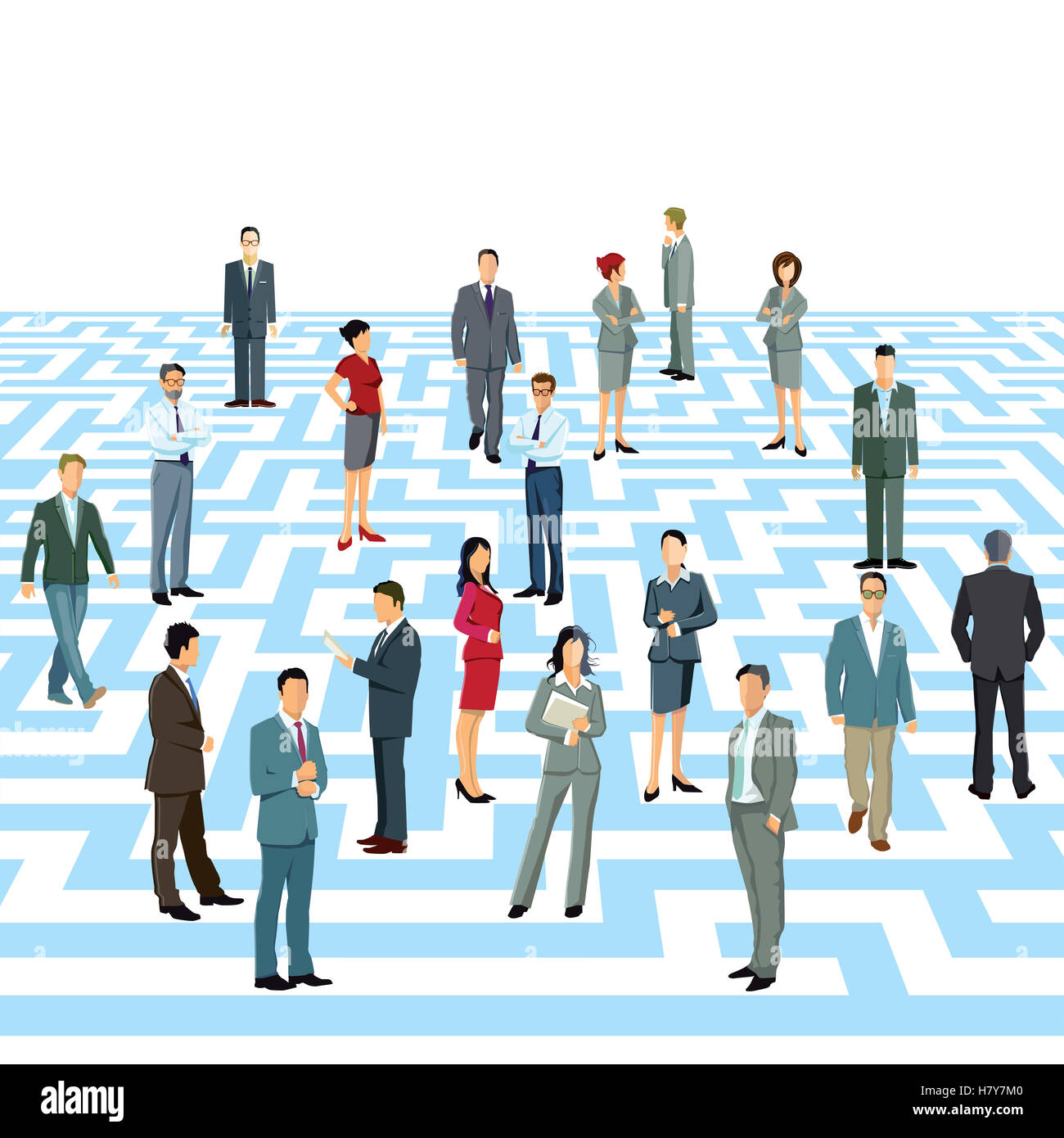 Business maze hi-res stock photography and images - Alamy