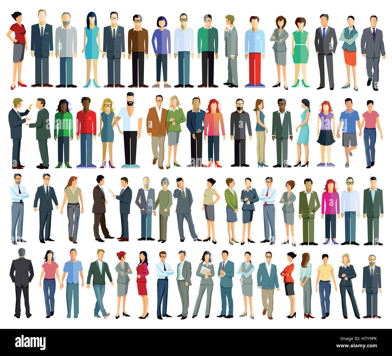 Crowds and Cut Out Stock Images & Pictures - Alamy