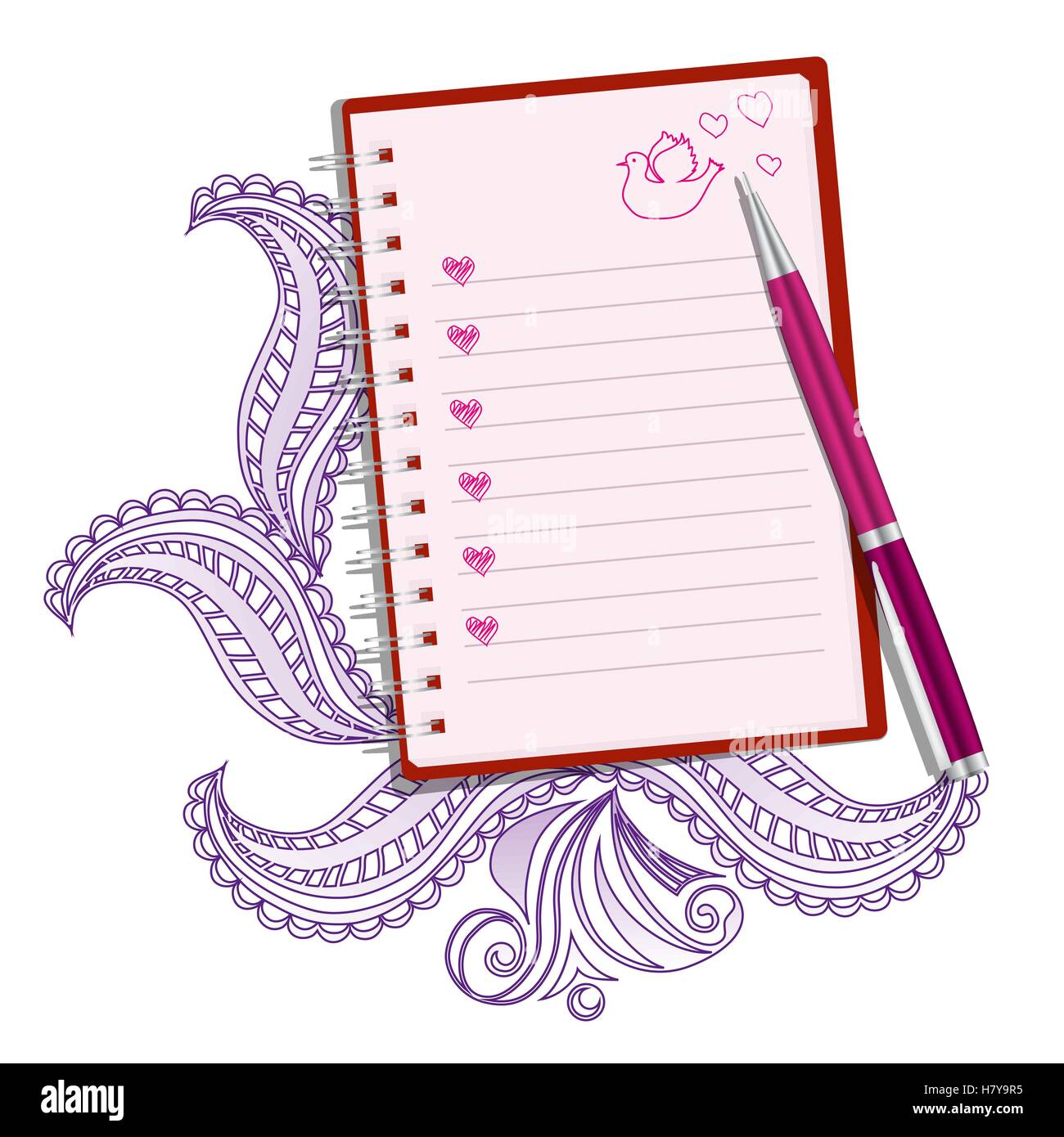 Realistic note hi-res stock photography and images - Alamy