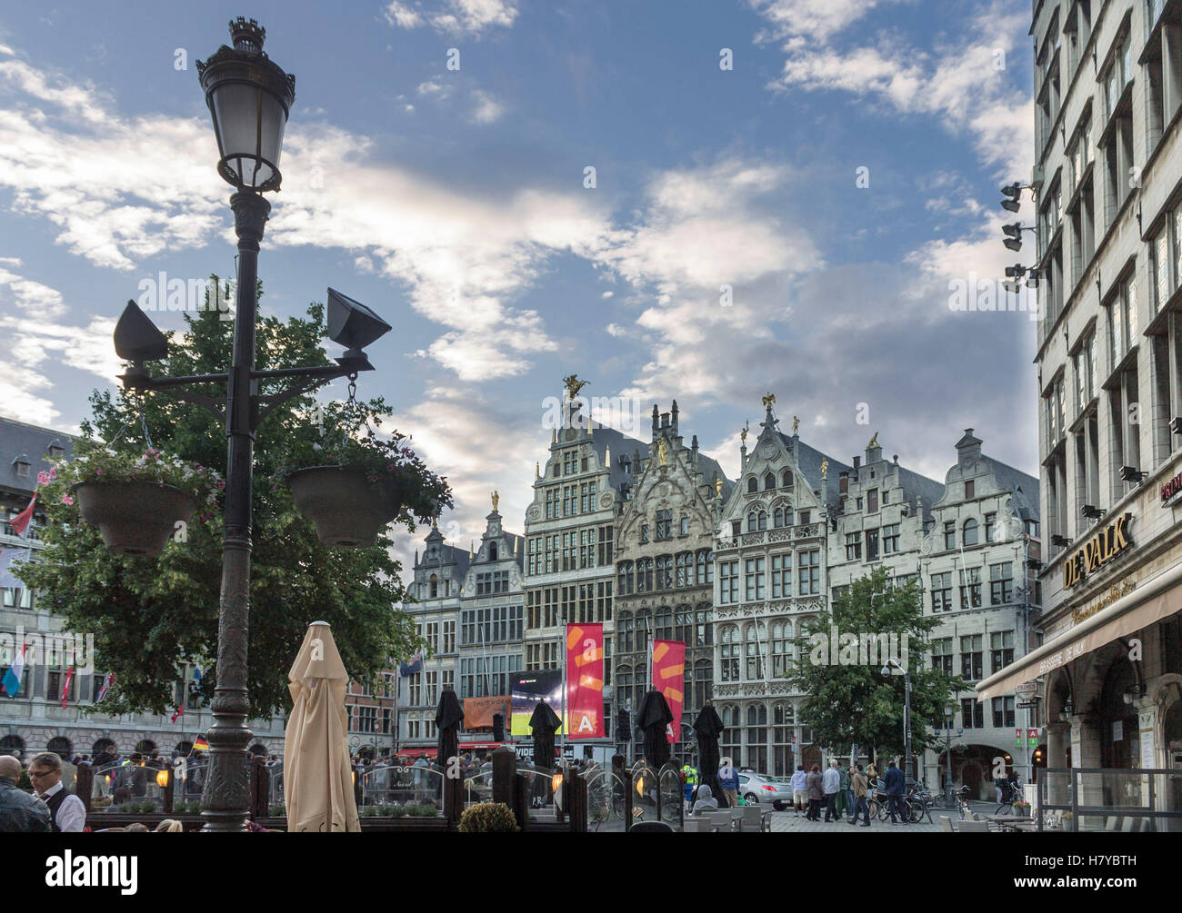 Historical Buildings Facade in Antwerp, Belgium Stock Photo - Alamy