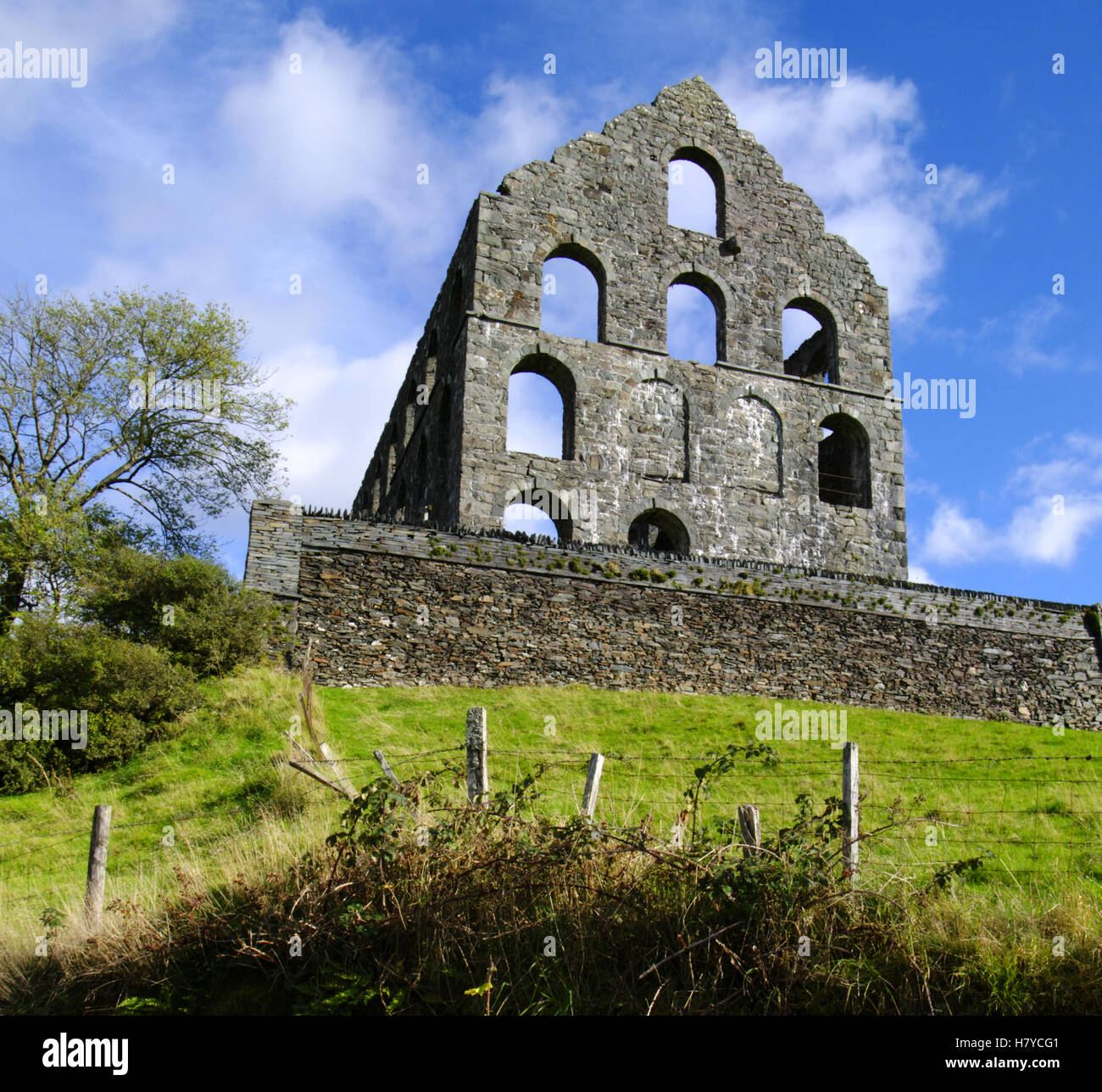 Ynys Pandy, Slate Mill Ruin, North West Wales Stock Photo - Alamy