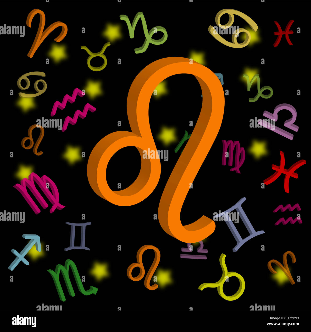 Leo, star sign hi-res stock photography and images - Alamy