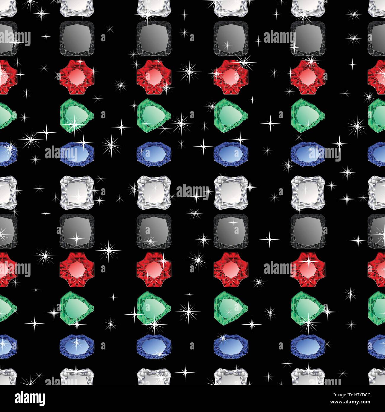 Diamonds seamless pattern Stock Vector Image & Art - Alamy