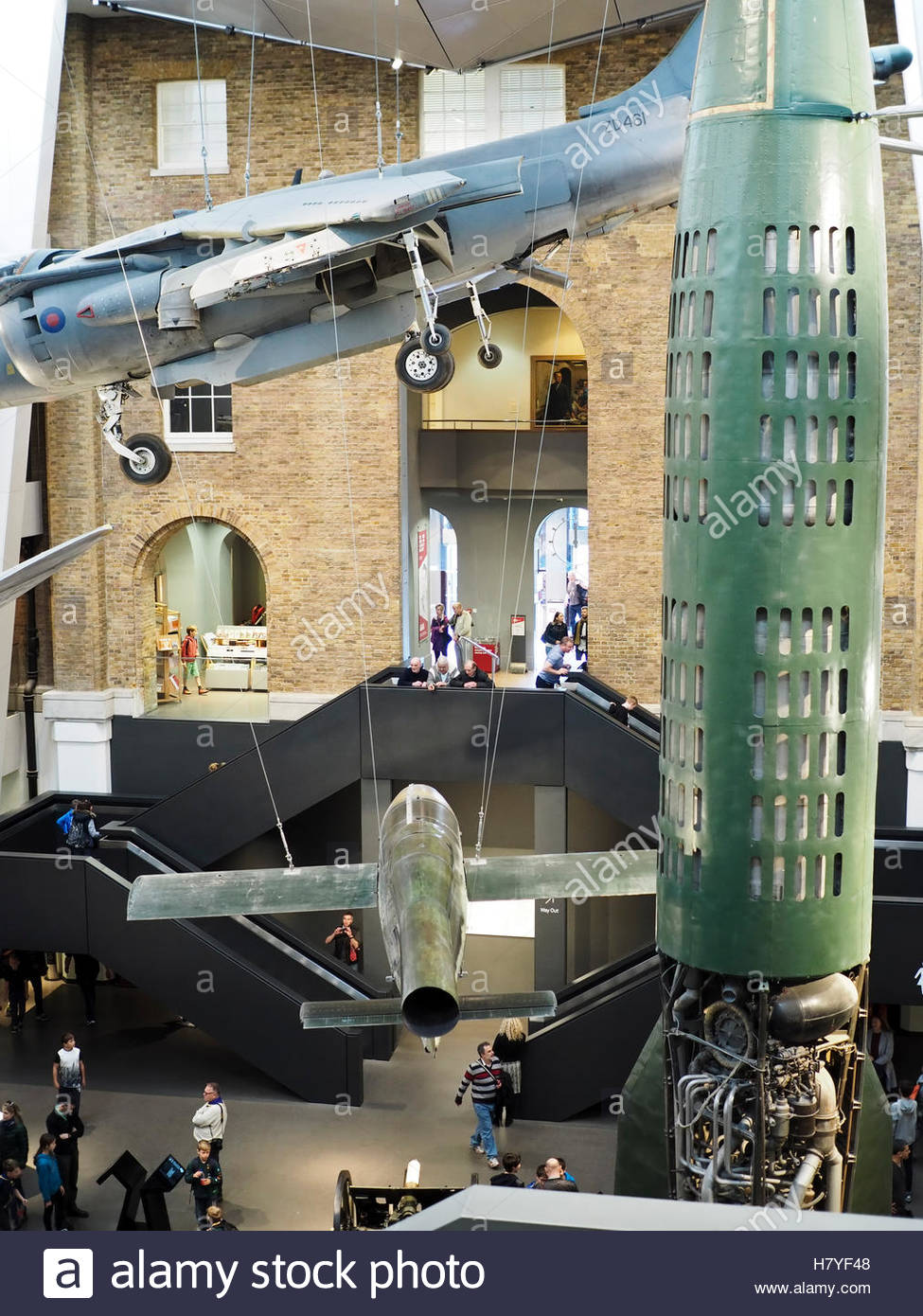 Imperial War Museum London Exhibits High Resolution Stock Photography ...