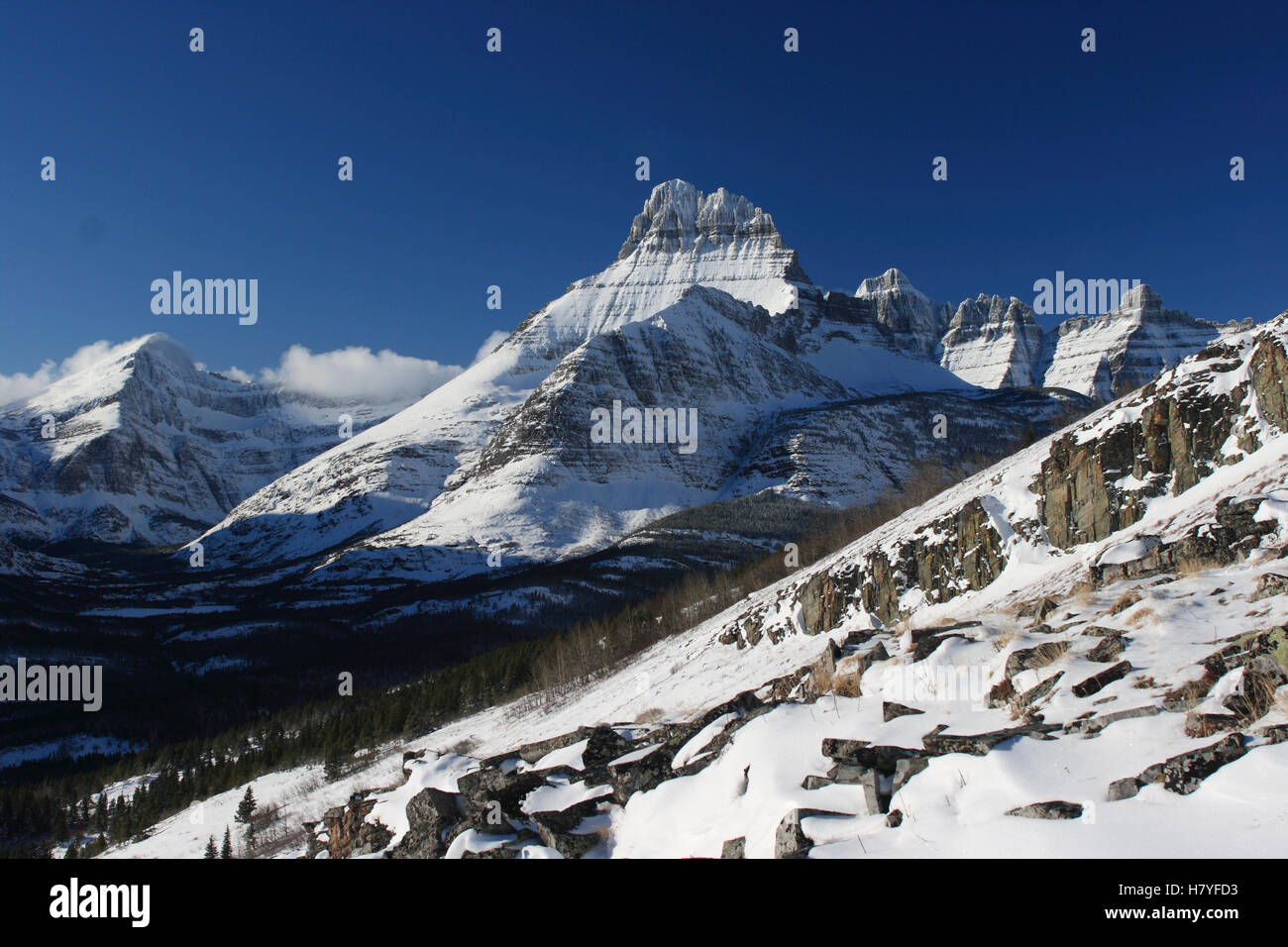 Mount Wilbur, Glacier National Park, Montana Stock Photo - Alamy