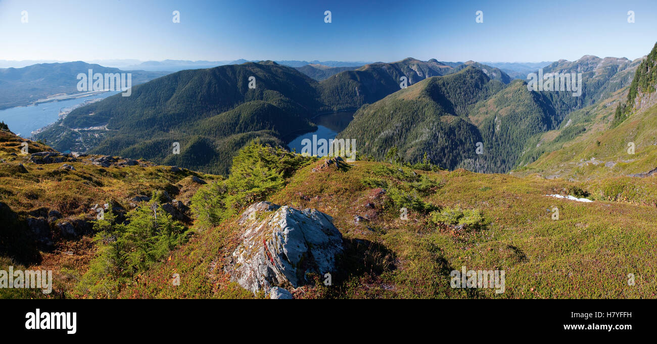 Straights as seen from Deer Mountain, Ketchikan, Tongass National ...