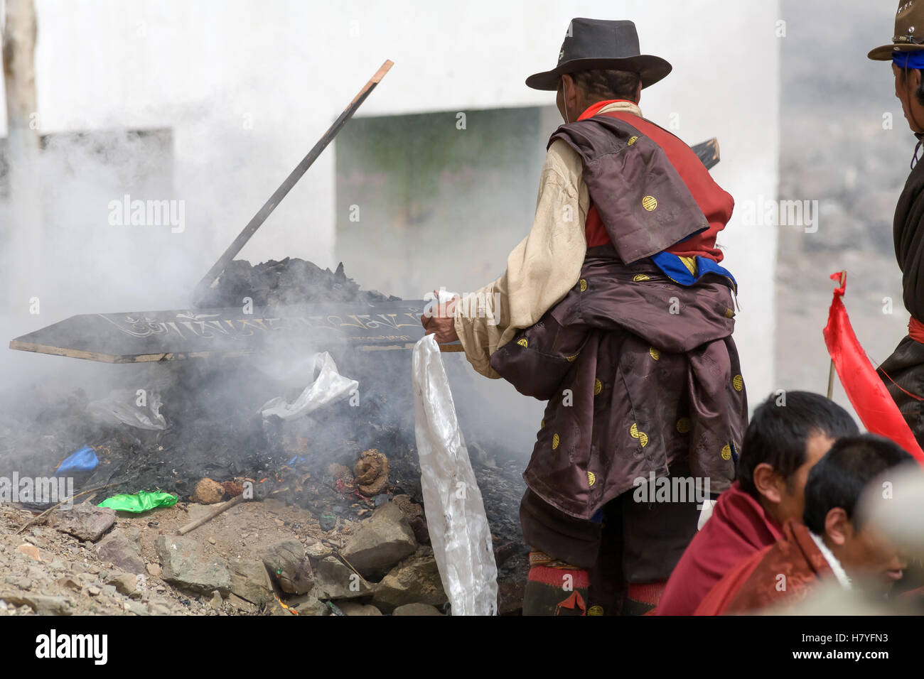 Festival in Darchen village, Tibet, China Stock Photo - Alamy