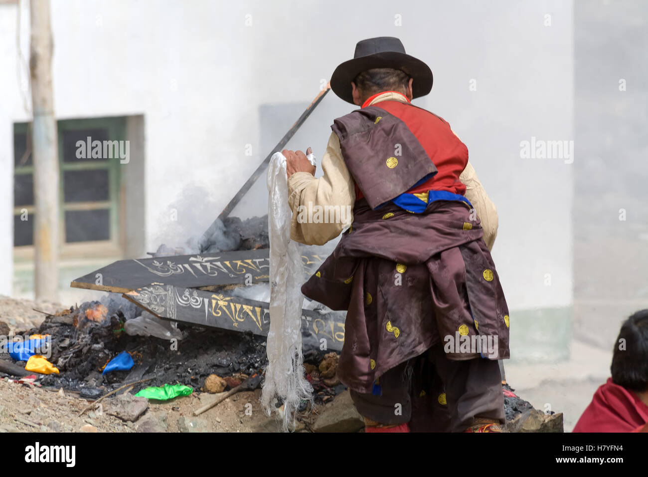 Festival in Darchen village, Tibet, China Stock Photo - Alamy
