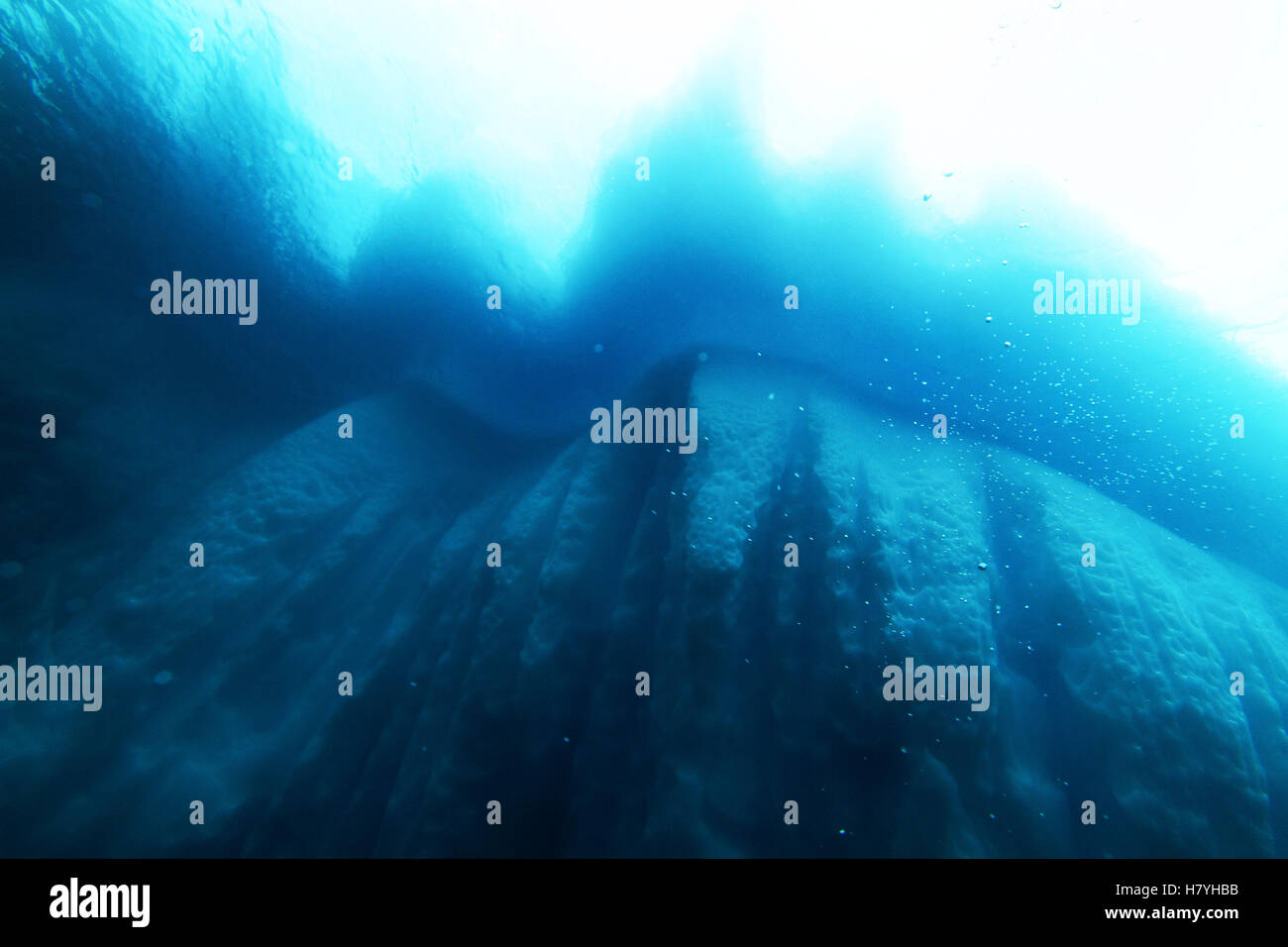 Iceberg underside in water, Antarctica Stock Photo - Alamy