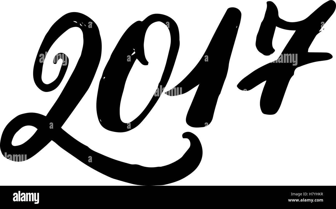 New year 2017 Black and White Stock Photos & Images - Alamy