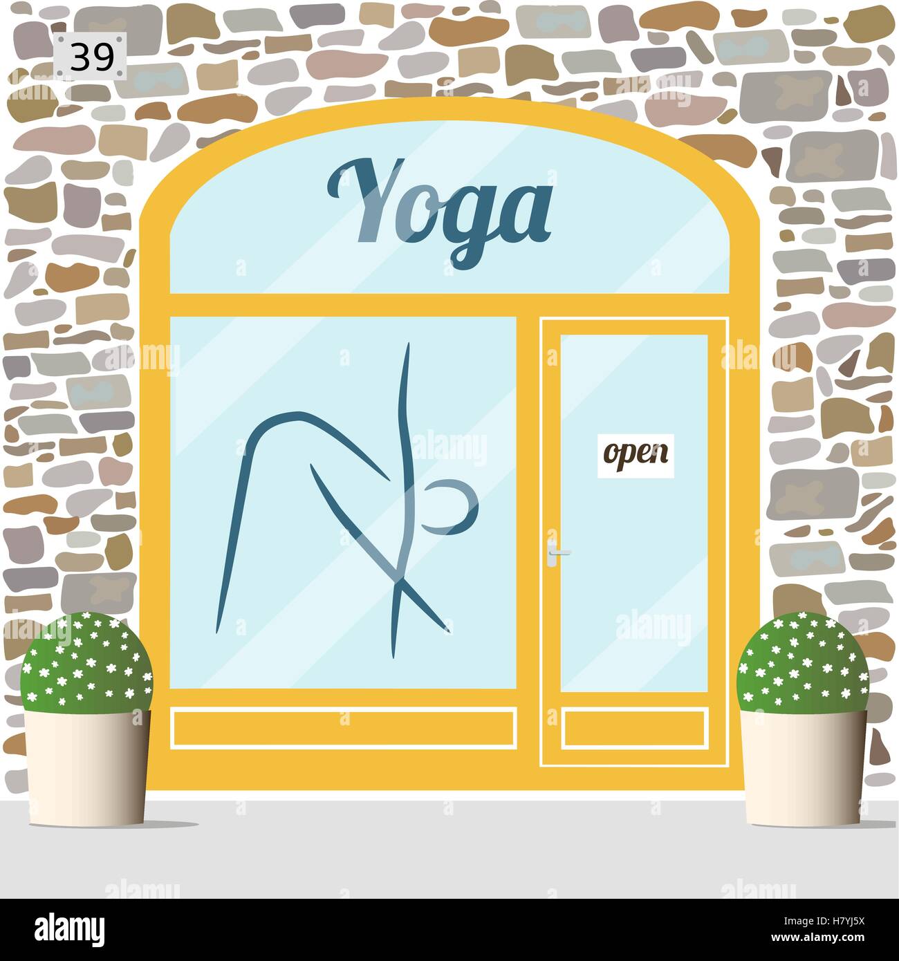 Recreation center entrance Stock Vector Images - Alamy