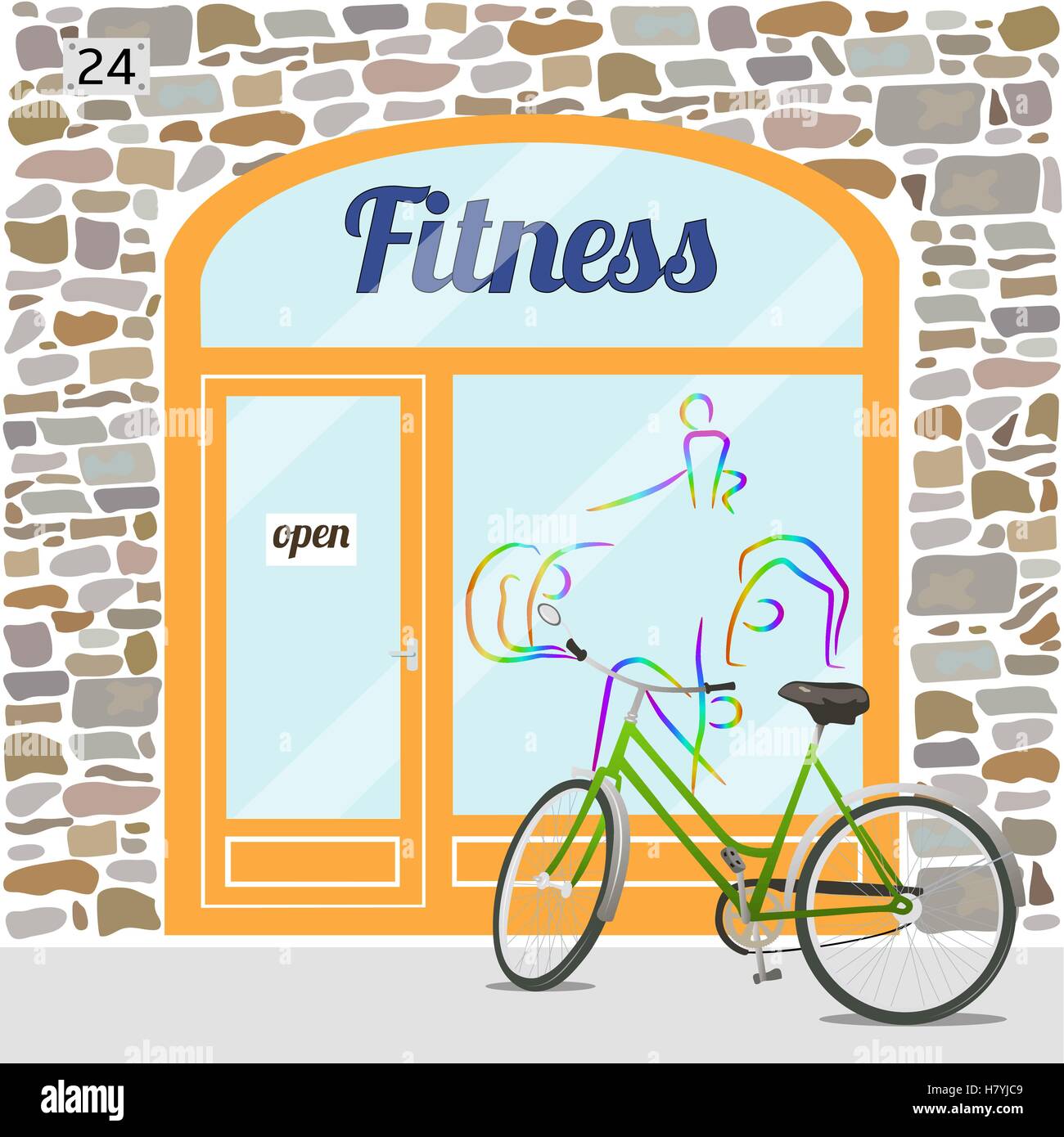 Body building concept Stock Vector Images - Alamy