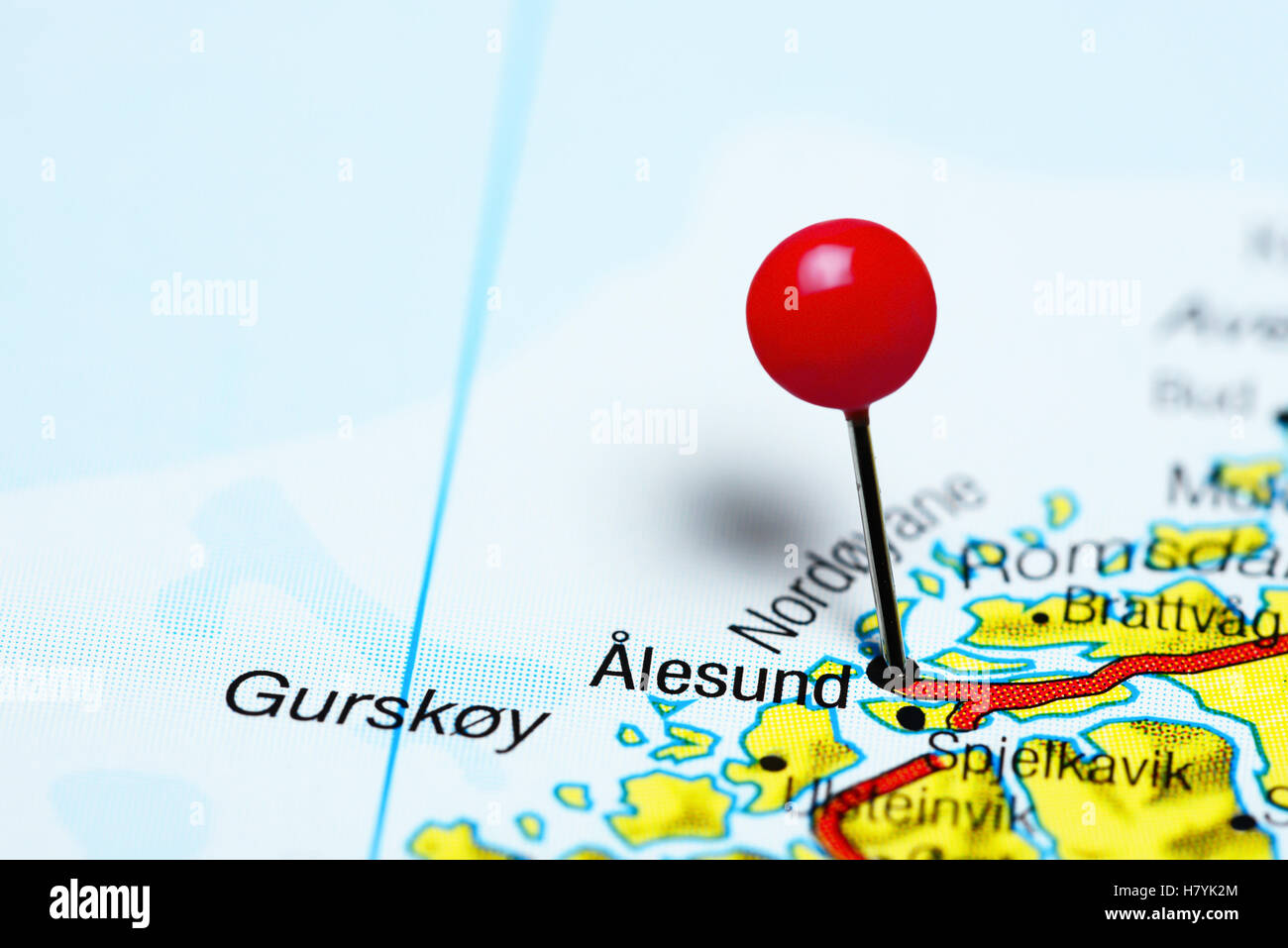 Alesund map hi-res stock photography and images - Alamy