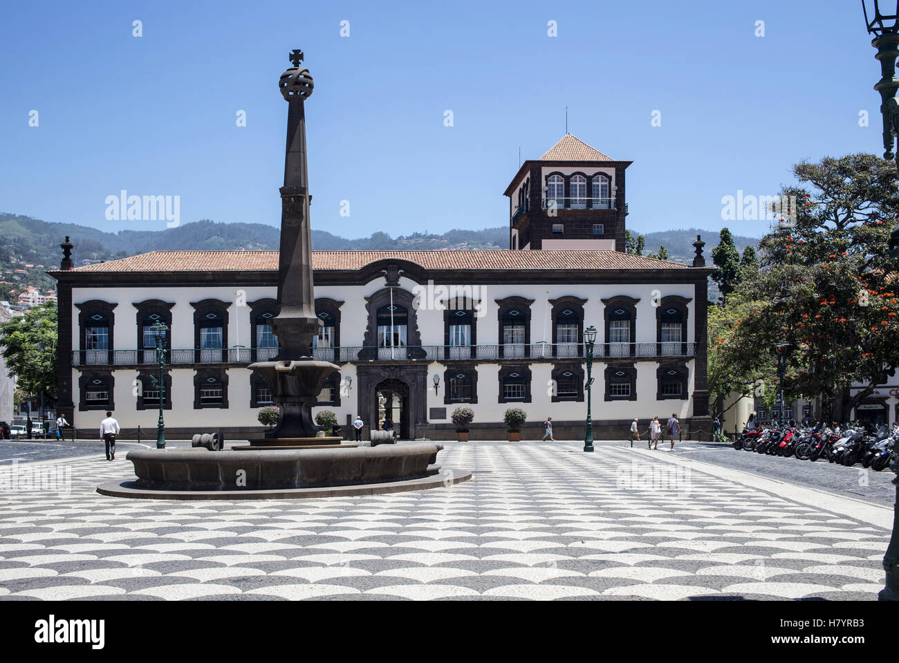 Funchal Town Hall, Madeira Stock Photo - Alamy