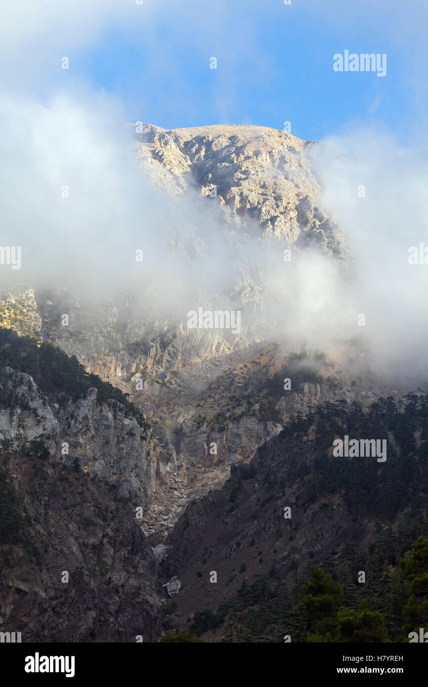 Turkish landscape with Olympos mountain Stock Photo - Alamy