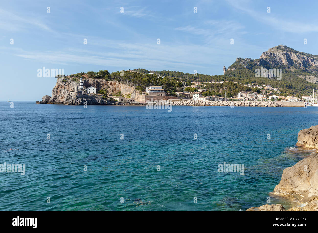 View of Mallorca coastline. Amazing view of Mallorca coast , sea ...