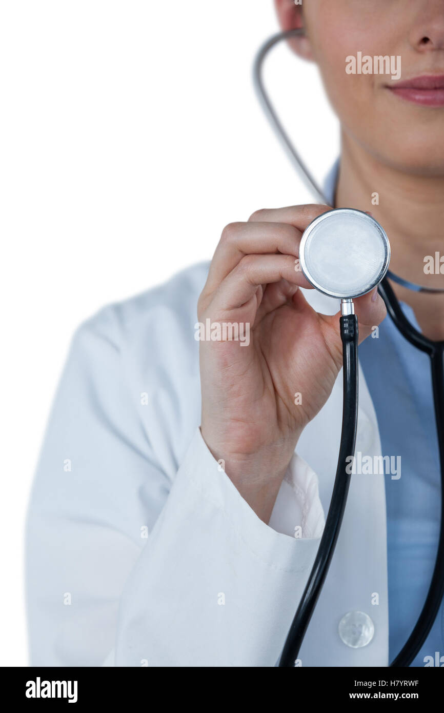 Close up female doctor stethoscope hi-res stock photography and images ...