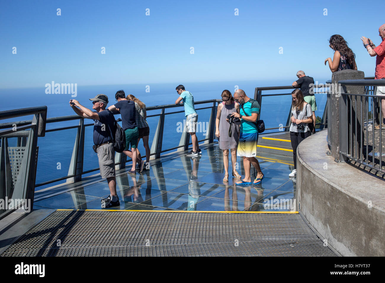 Caba Girao, Camara De Lobos, Madeira, Portugal, viewing platform at ...