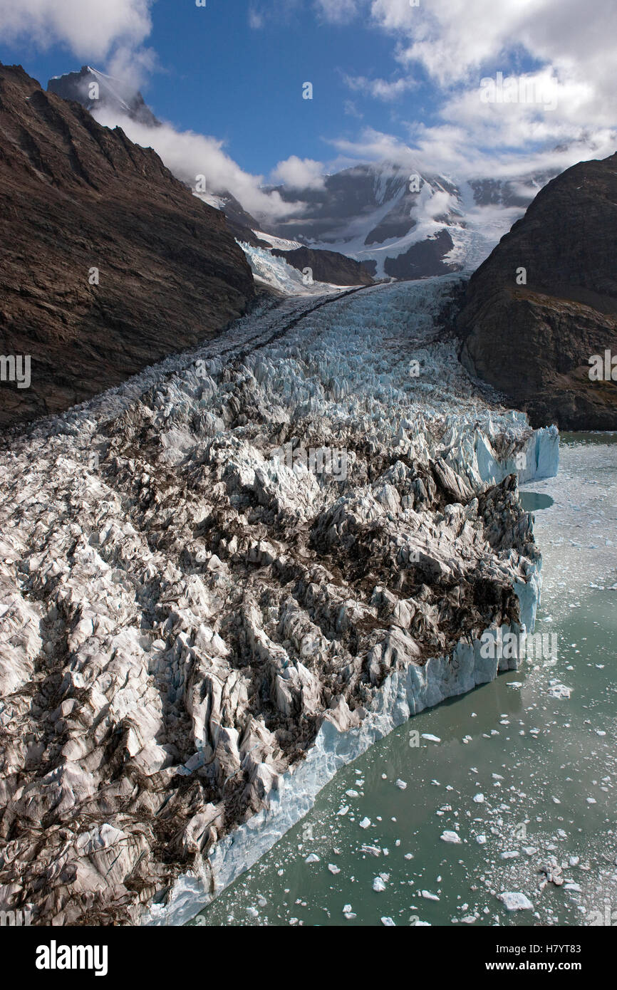 Terminal moraine of Paget Glacier, South Georgia Island Stock Photo - Alamy